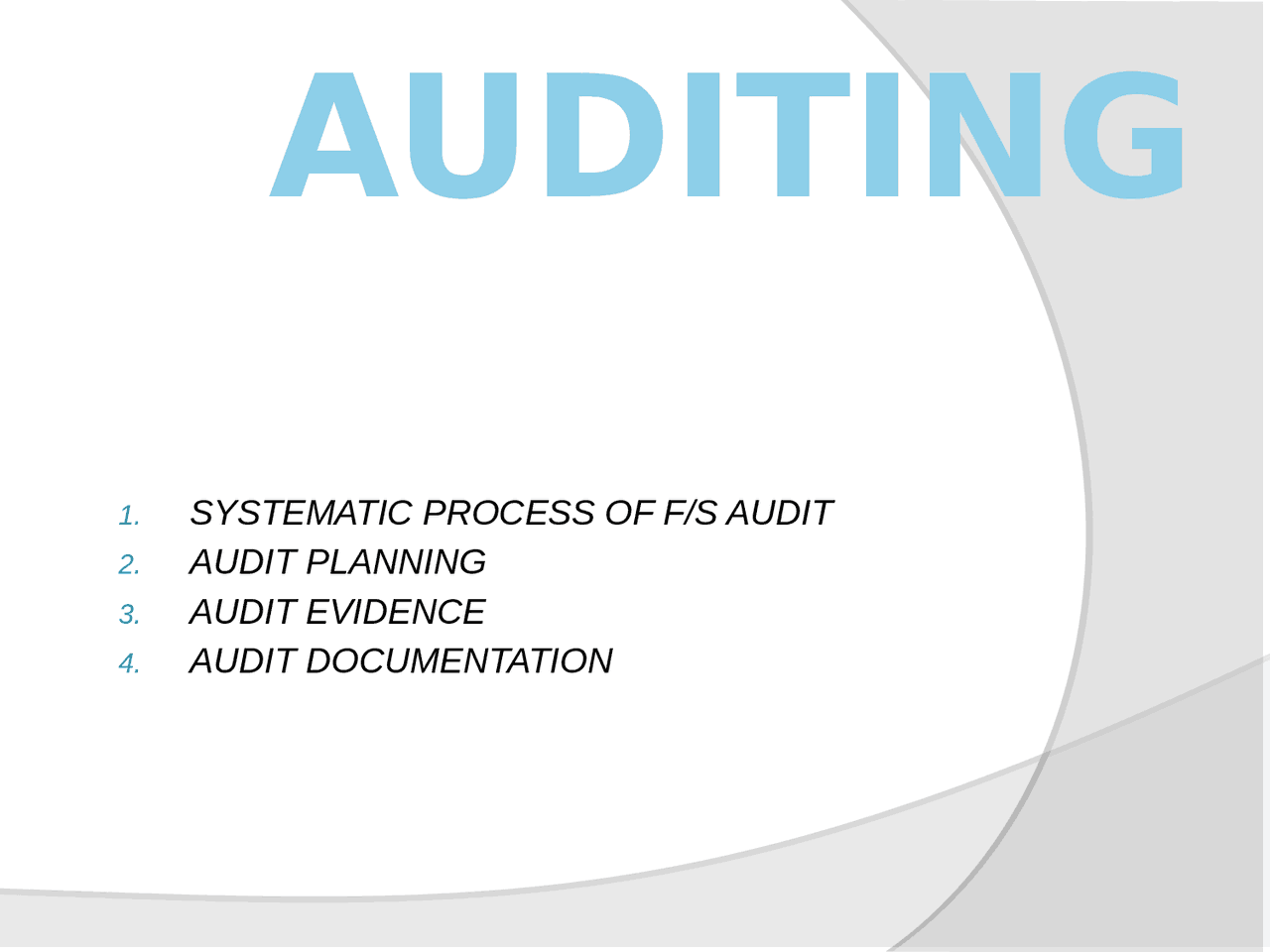 MIDTERM AUDITING SUMMARY | Slides Auditing | Docsity