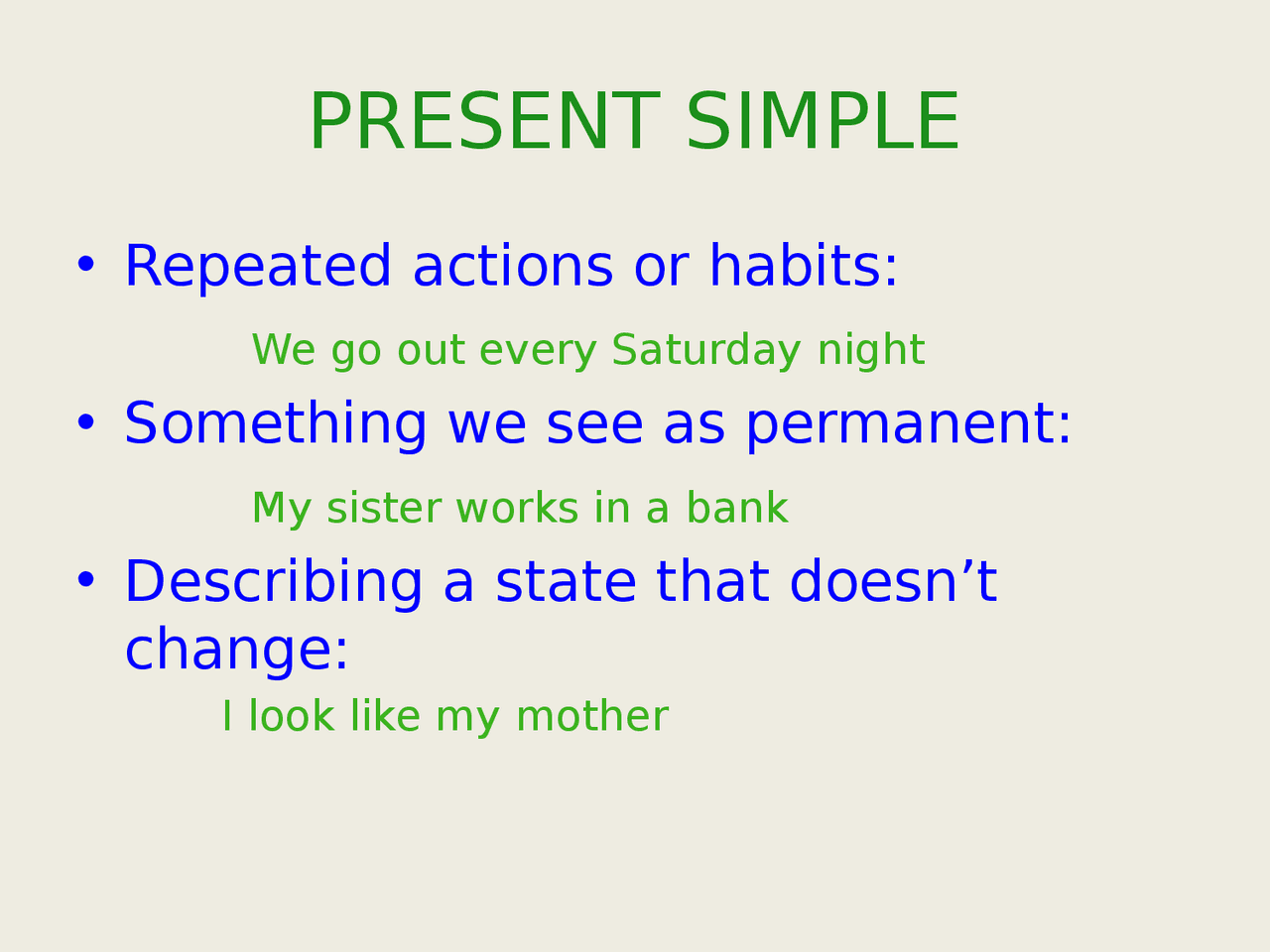 Present Simple E Present Continuos Appunti Di Lingua Inglese Docsity