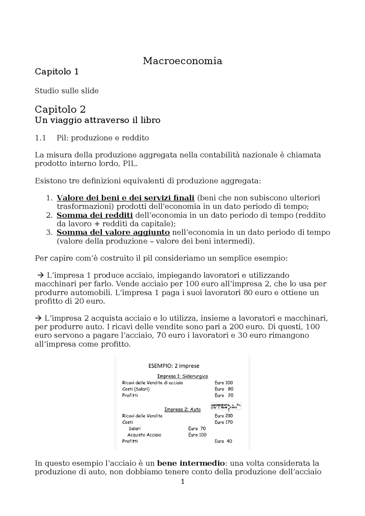Riassunto Macroeconomia Sintesi Del Corso Di Macroeconomia Docsity