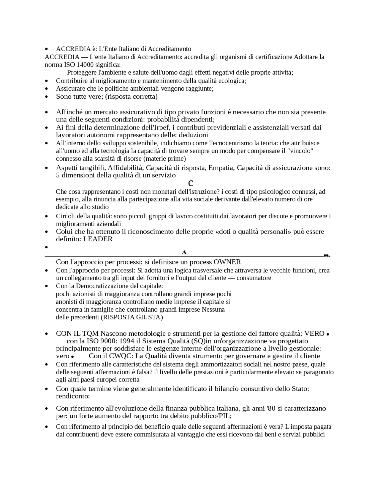 Test Management Della Qualità Prove Desame Di Management Pubblico