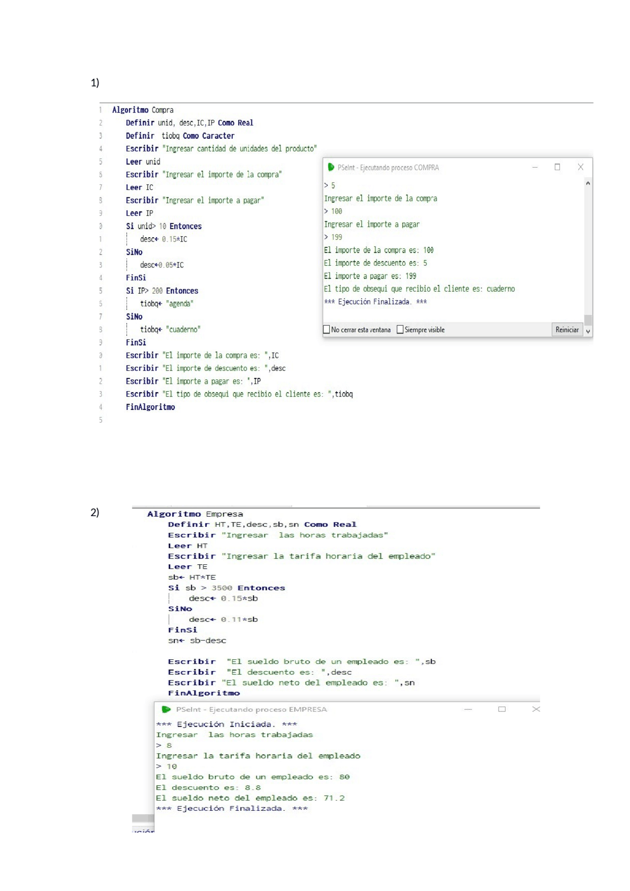 Este documento se basa en la resolucion de problemas del curso de Principio de algoritmos ...