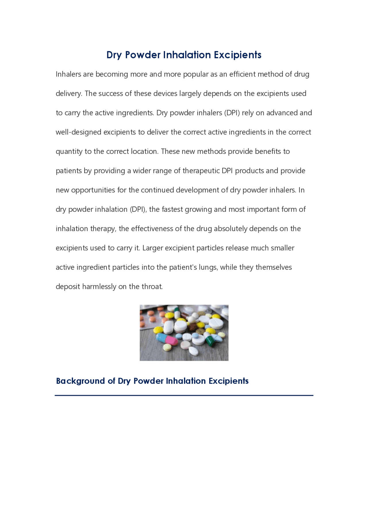 Dry Powder Inhalation Excipients | Study notes Pharmaceutical Chemistry ...