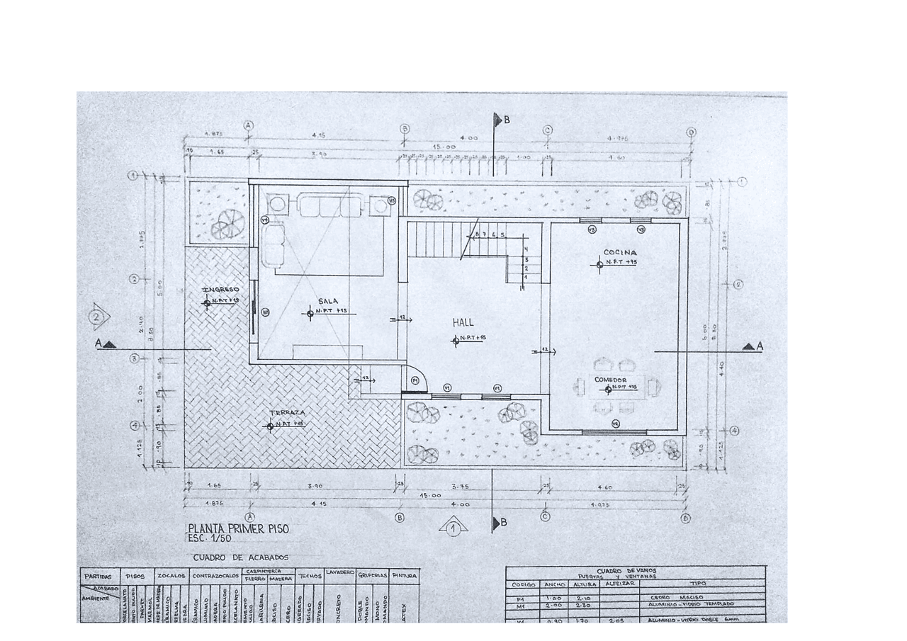 Plano Arquitectónico Ejercicios De Dibujo Técnico Docsity