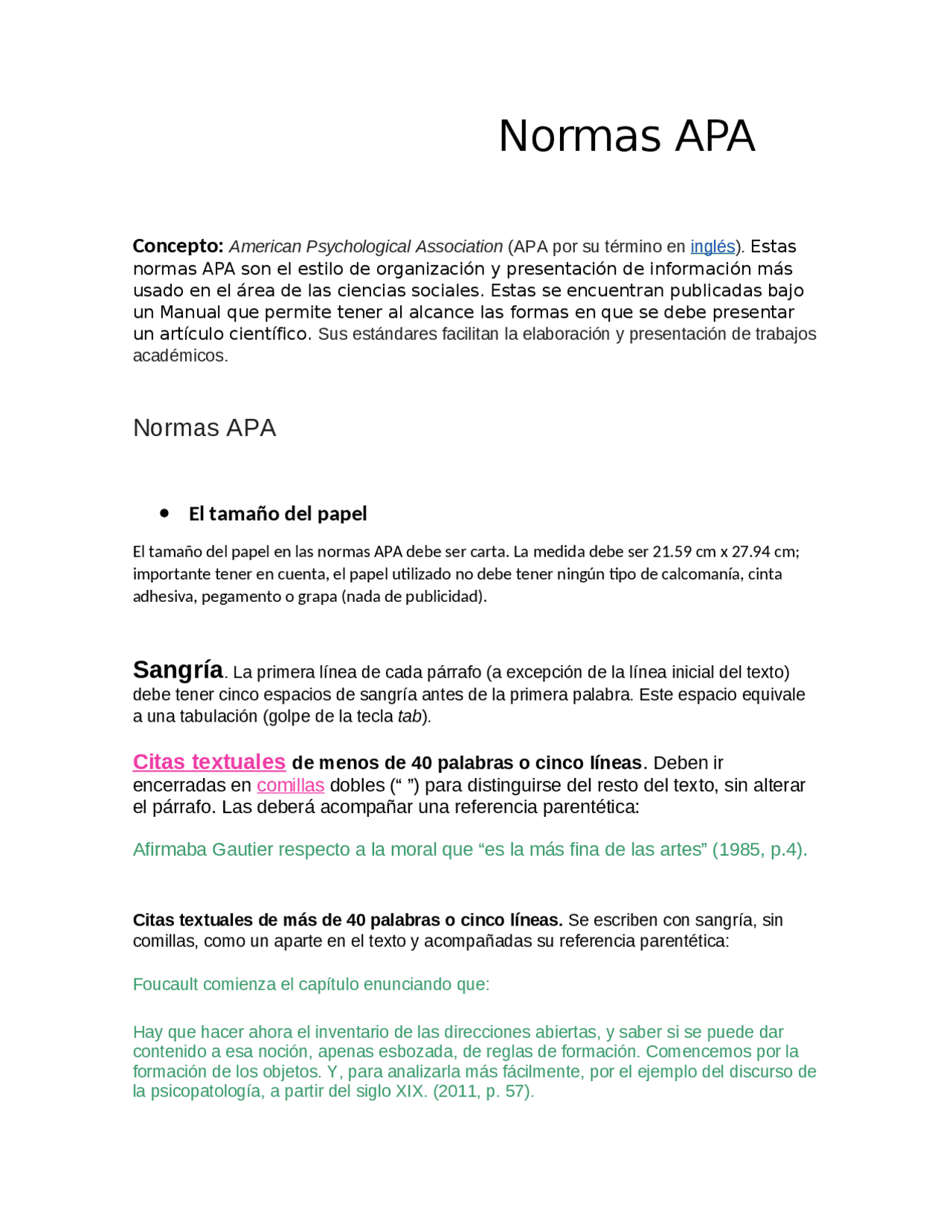 ¿Que son las normas APA ? ¿Cuáles son los tipos de norma APA ...