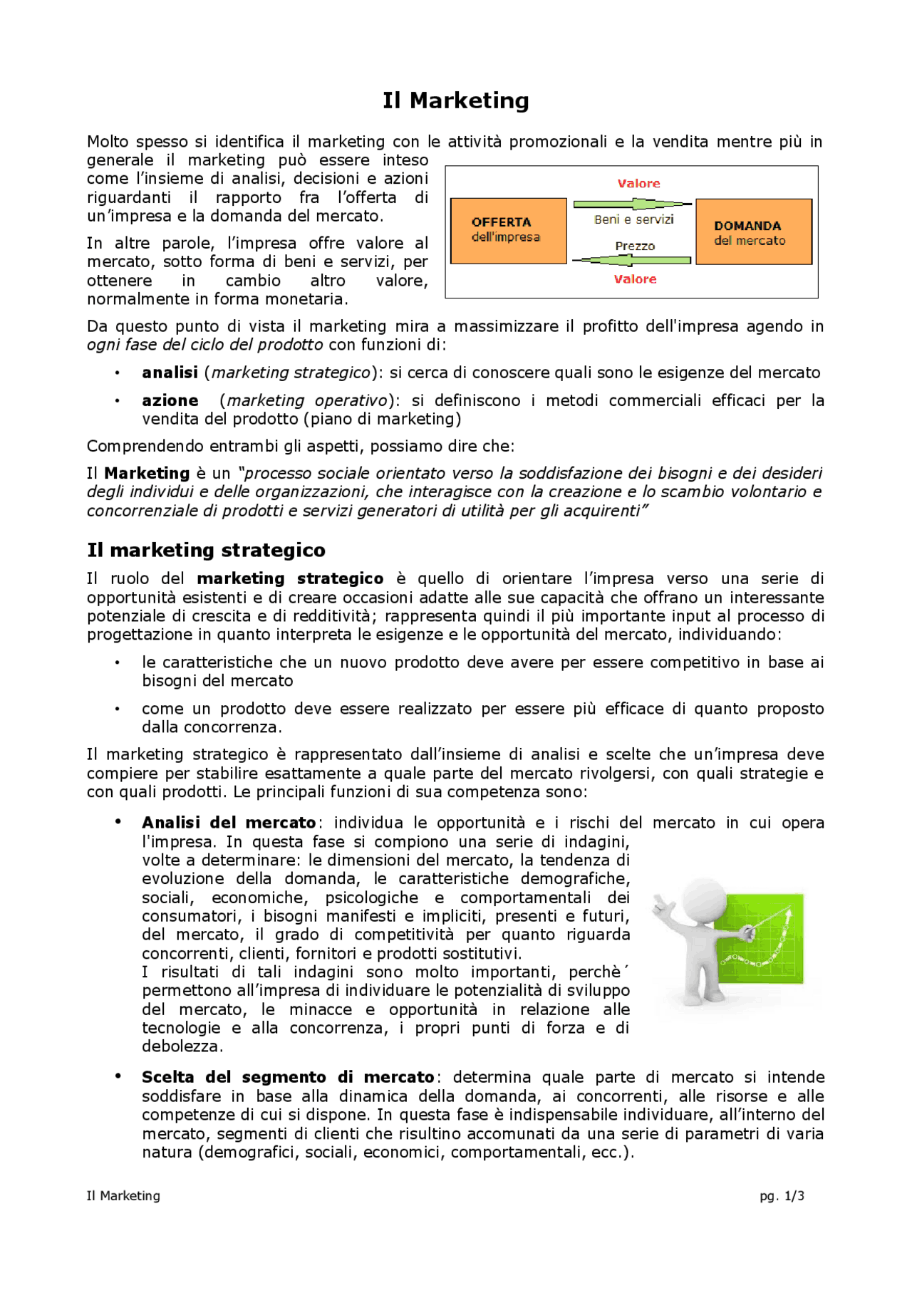 Tutto quello che devi sapere sul marketing | Dispense di Marketing | Docsity