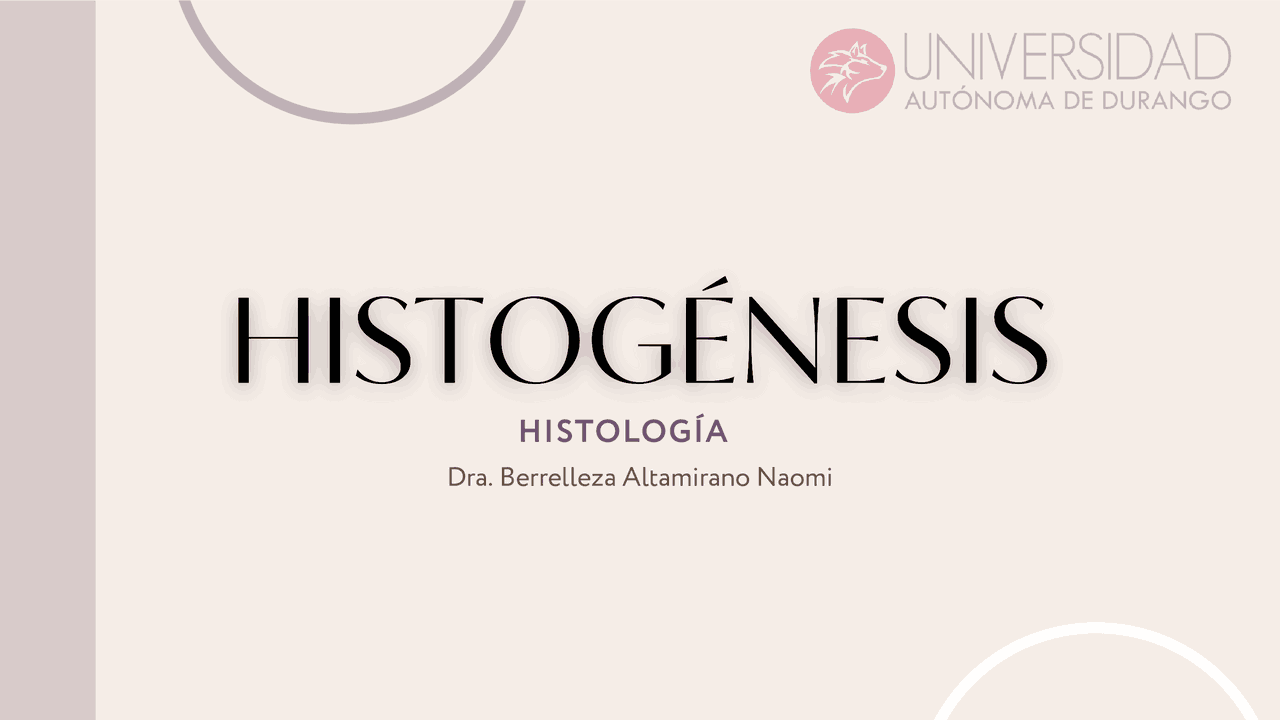 Histogénesis de los tejidos y sus derivaciones germinativas ...