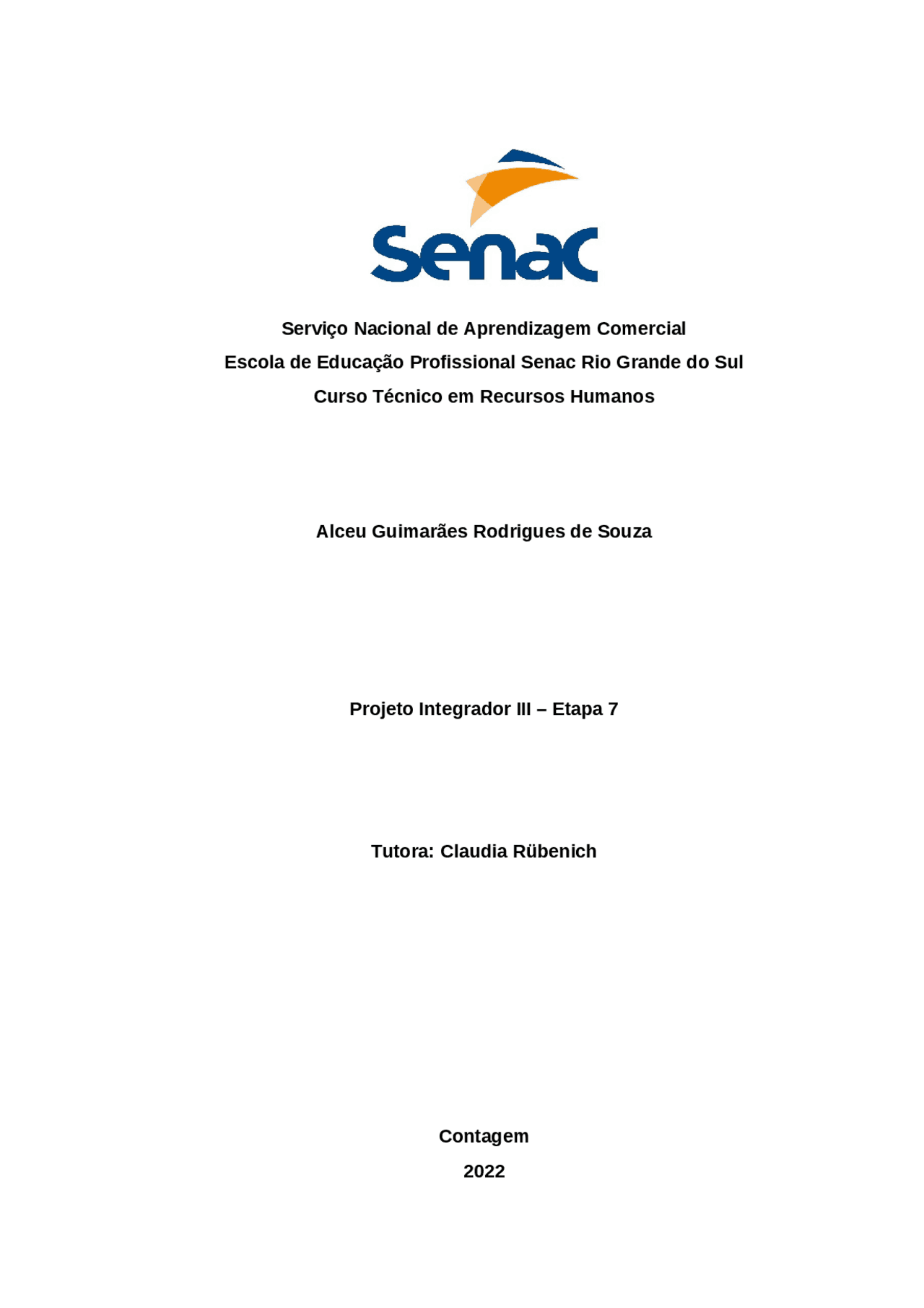 Projeto Integrador Senac Pronto Word - RETOEDU