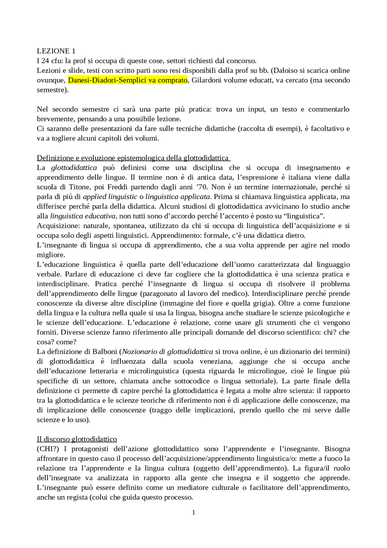 Apprendimento E Didattica Delle Lingue Straniere Appunti Di Lingue
