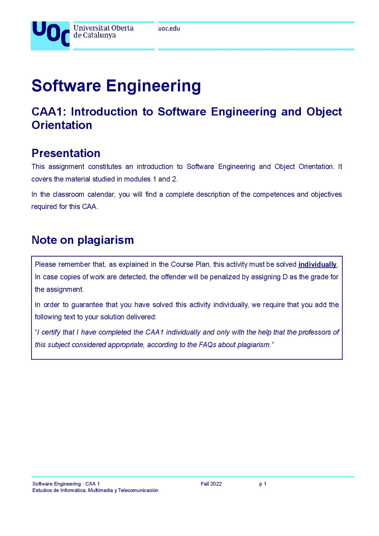 Pec 1 Software Enginering Ejercicios De Desarrollo De Software Docsity