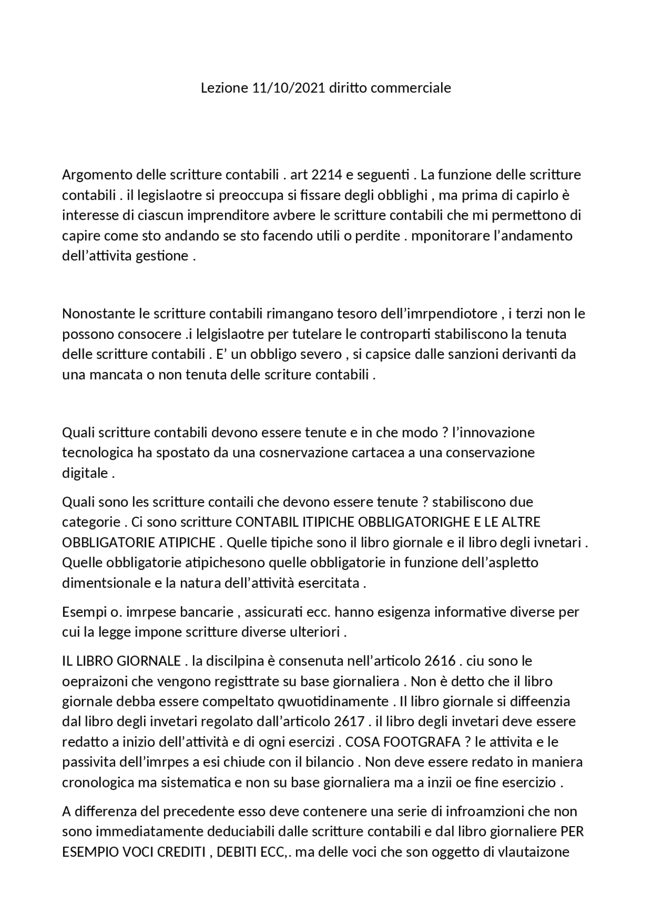 Ragioneria Lezione 3 Appunti Di Ragioneria Docsity
