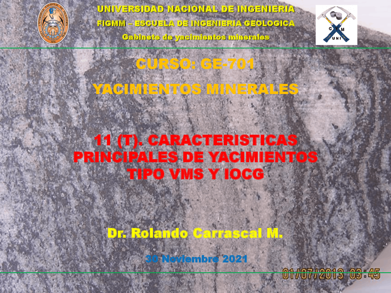 YACIMIENTOS TIPO VMS Y IOCG | Diapositivas de Ciencias de la Tierra y del Medio Ambiente | Docsity