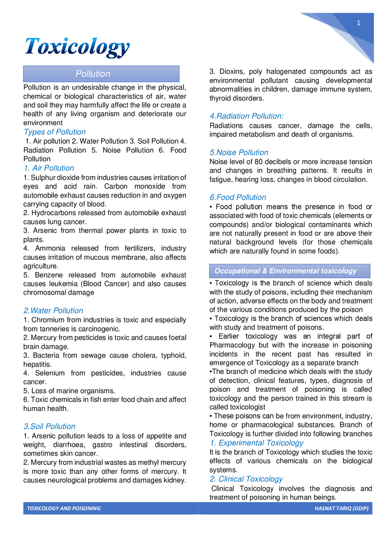 Basics of Toxicology and management of poisoning | Study notes ...