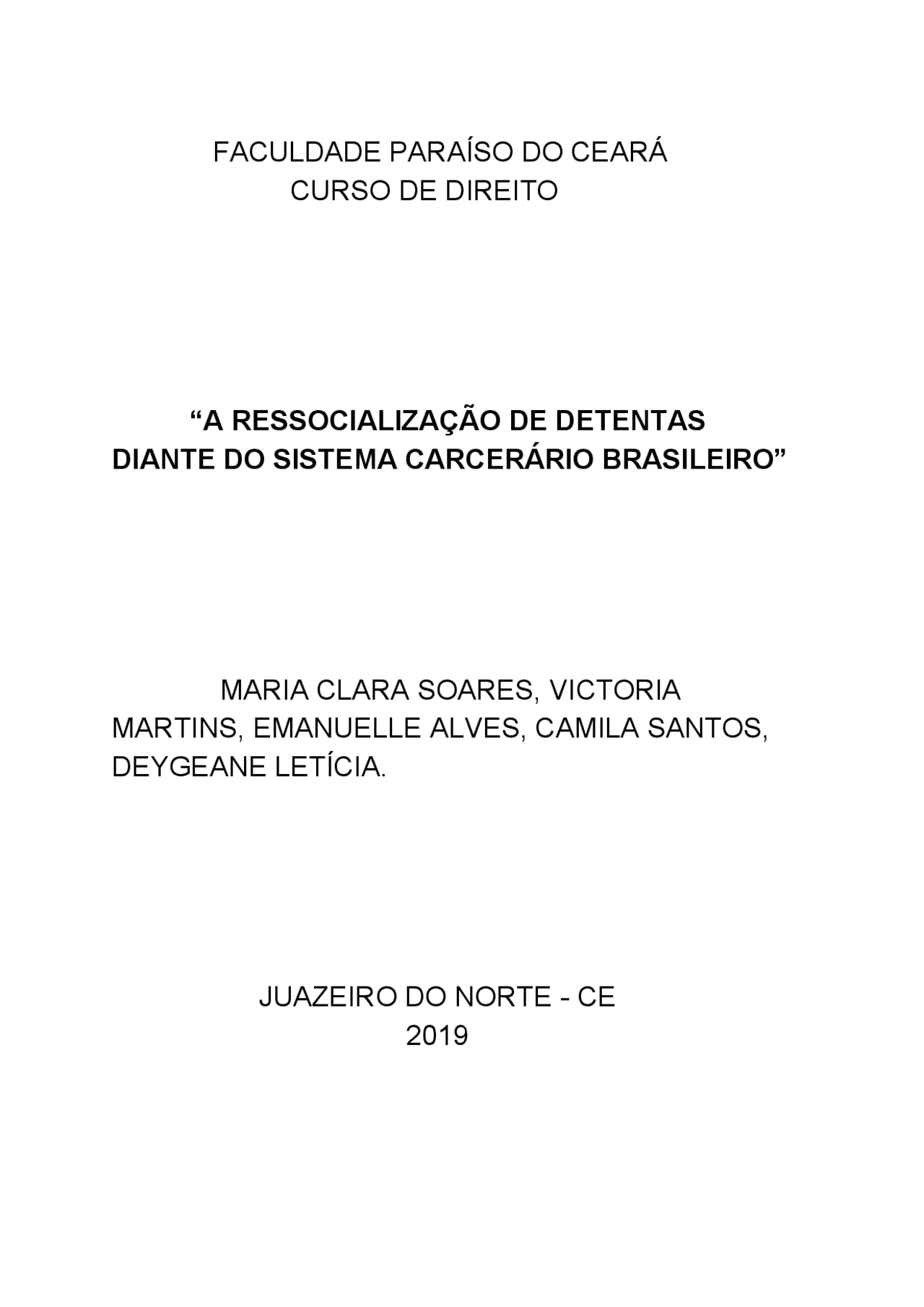 Um Trabalho De Direito Trabalhos Direito Docsity