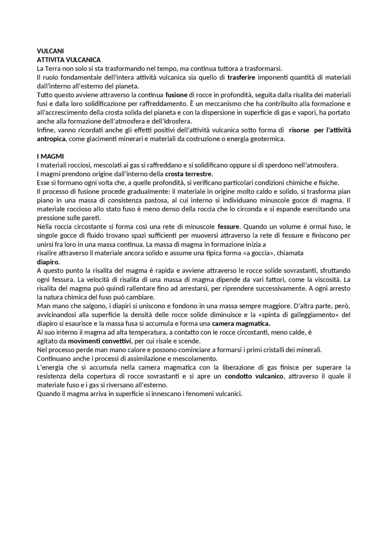 Vulcani E Terremoti Appunti Di Scienze Della Terra Docsity