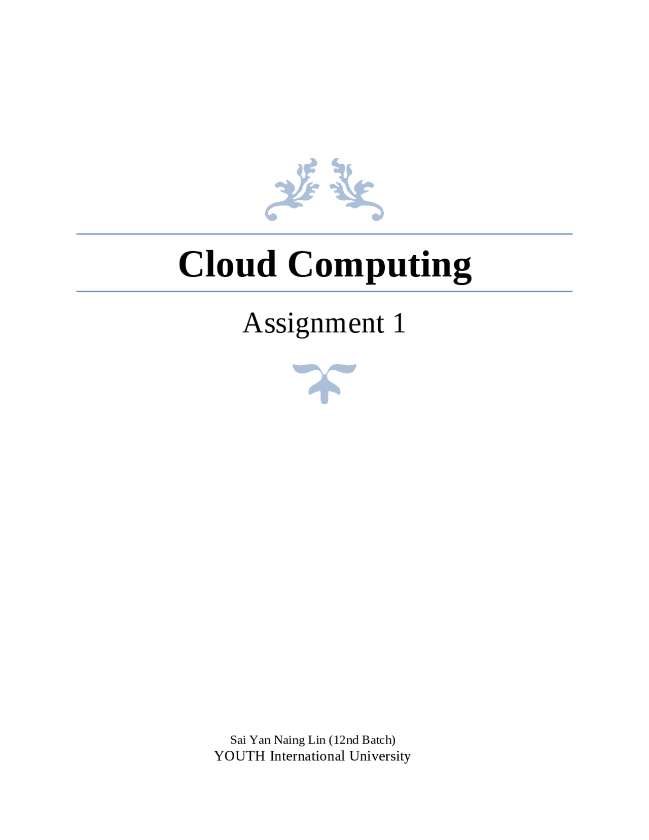 Cloud Computing And Iot Thesis Computer Science Docsity