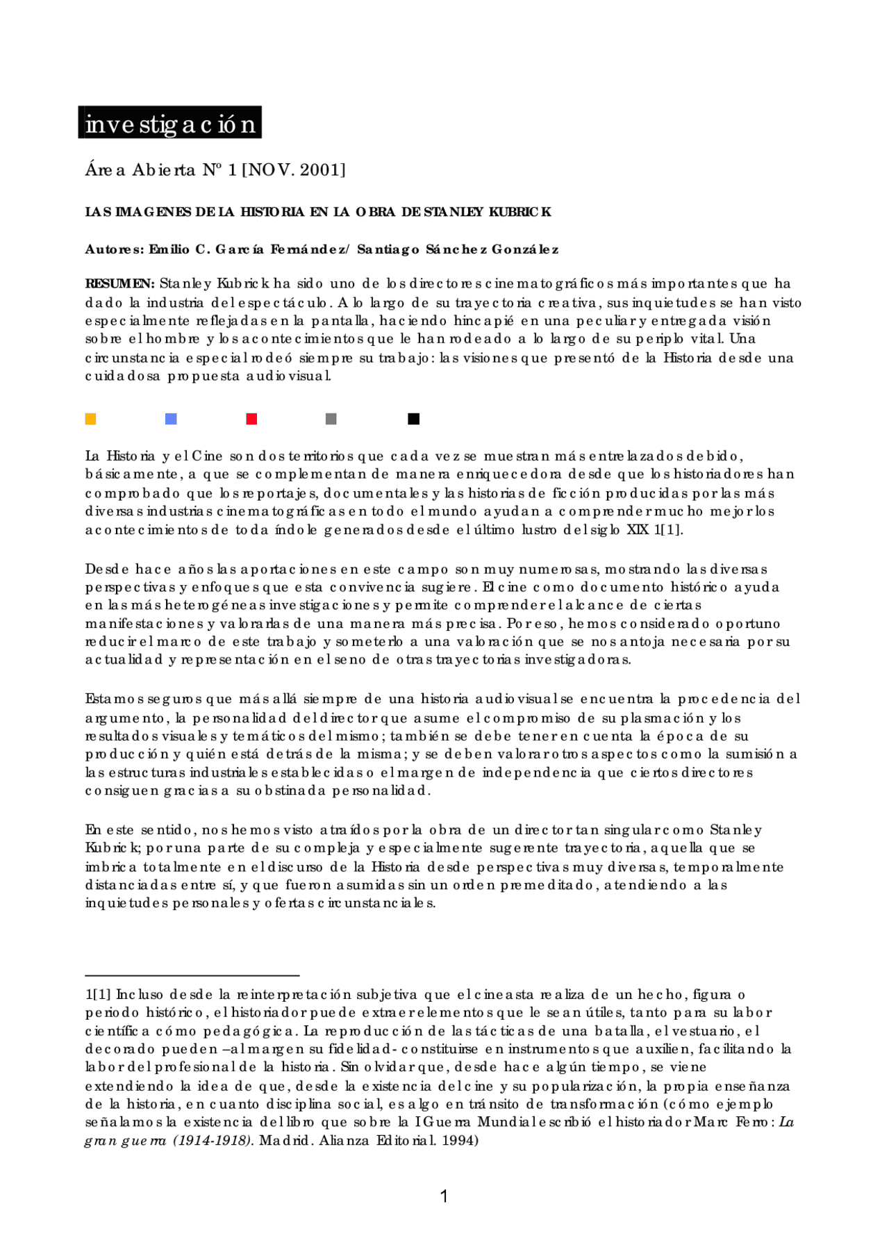 Ejemplo texto historia | Ejercicios de Historia | Docsity