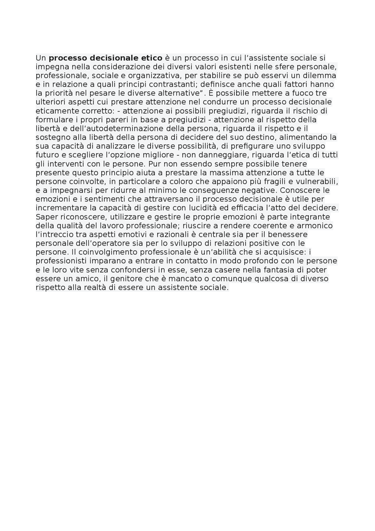 Il Processo Decisionale Dellassistente Sociale Schemi E Mappe