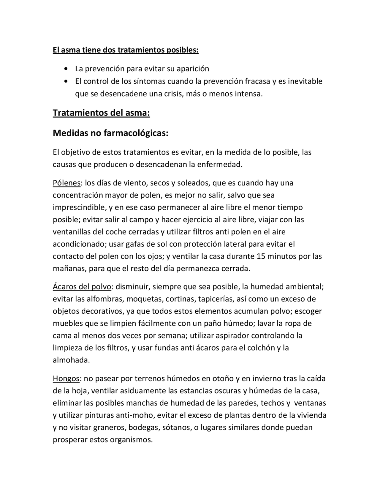 Tratamiento Del Asma Apuntes De Anatomía Aplicada Docsity