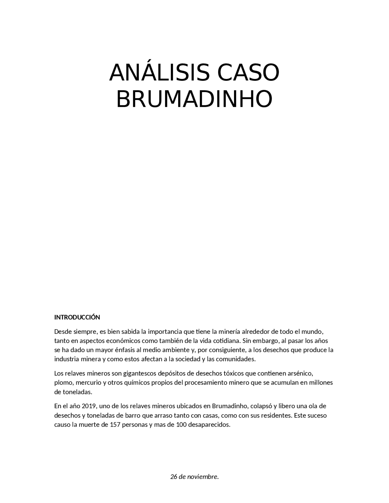 Analisis Caso Brumhandiño Apuntes De Minería De Datos Docsity
