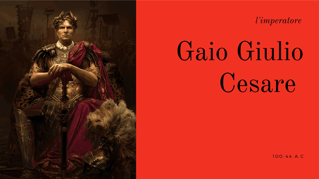 Gaio Giulio Cesare impero romano | Slide di Storia | Docsity