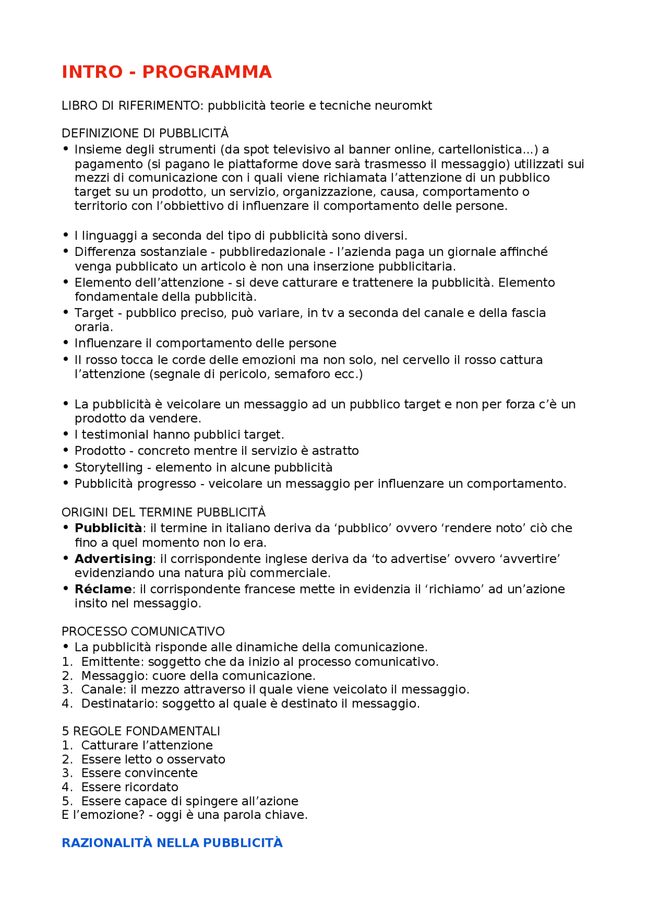 Neuromarketing E Appunti Appunti Di Marketing Docsity