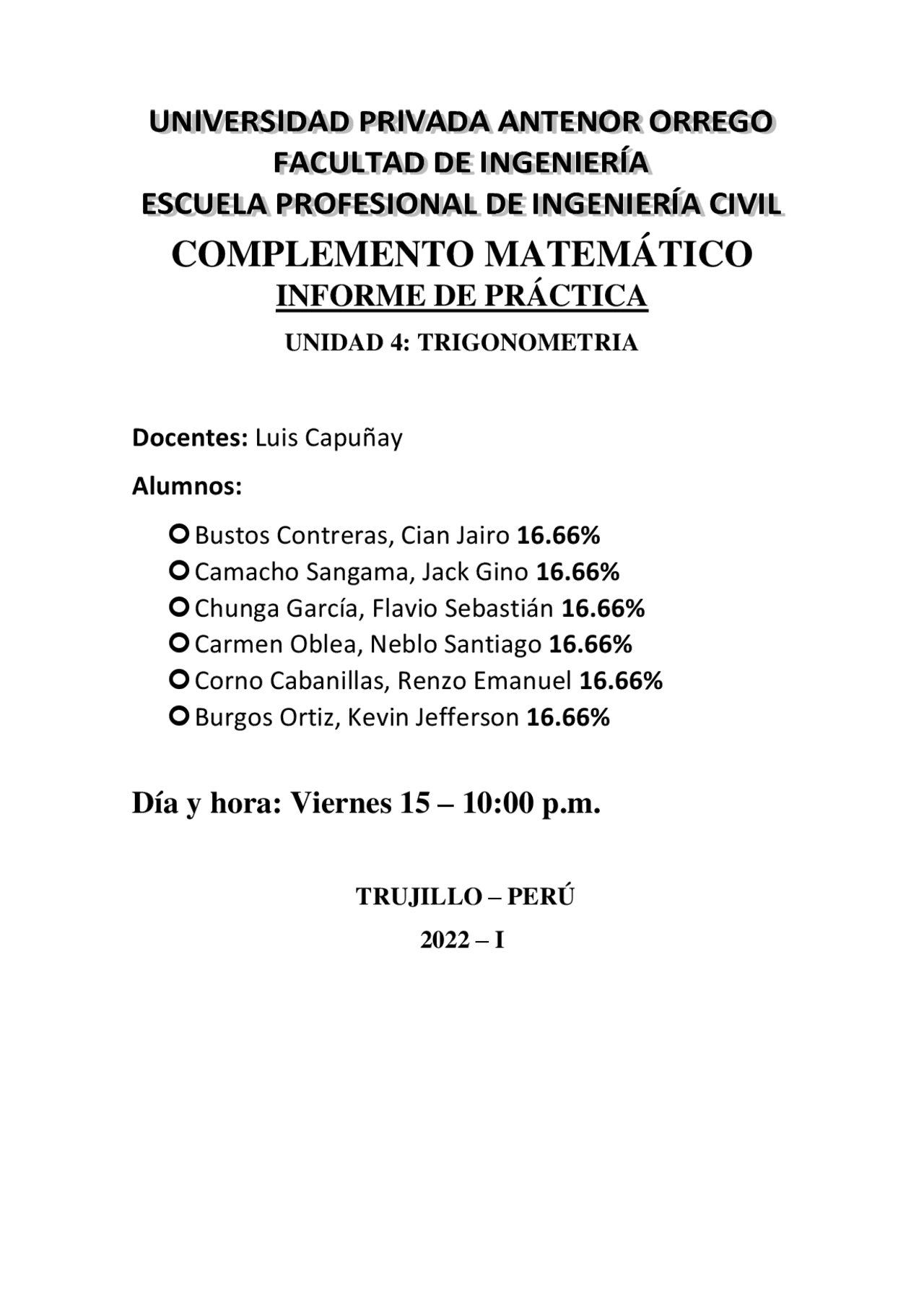 Complemento Matematico Ejercicios De Análisis Complejo Docsity