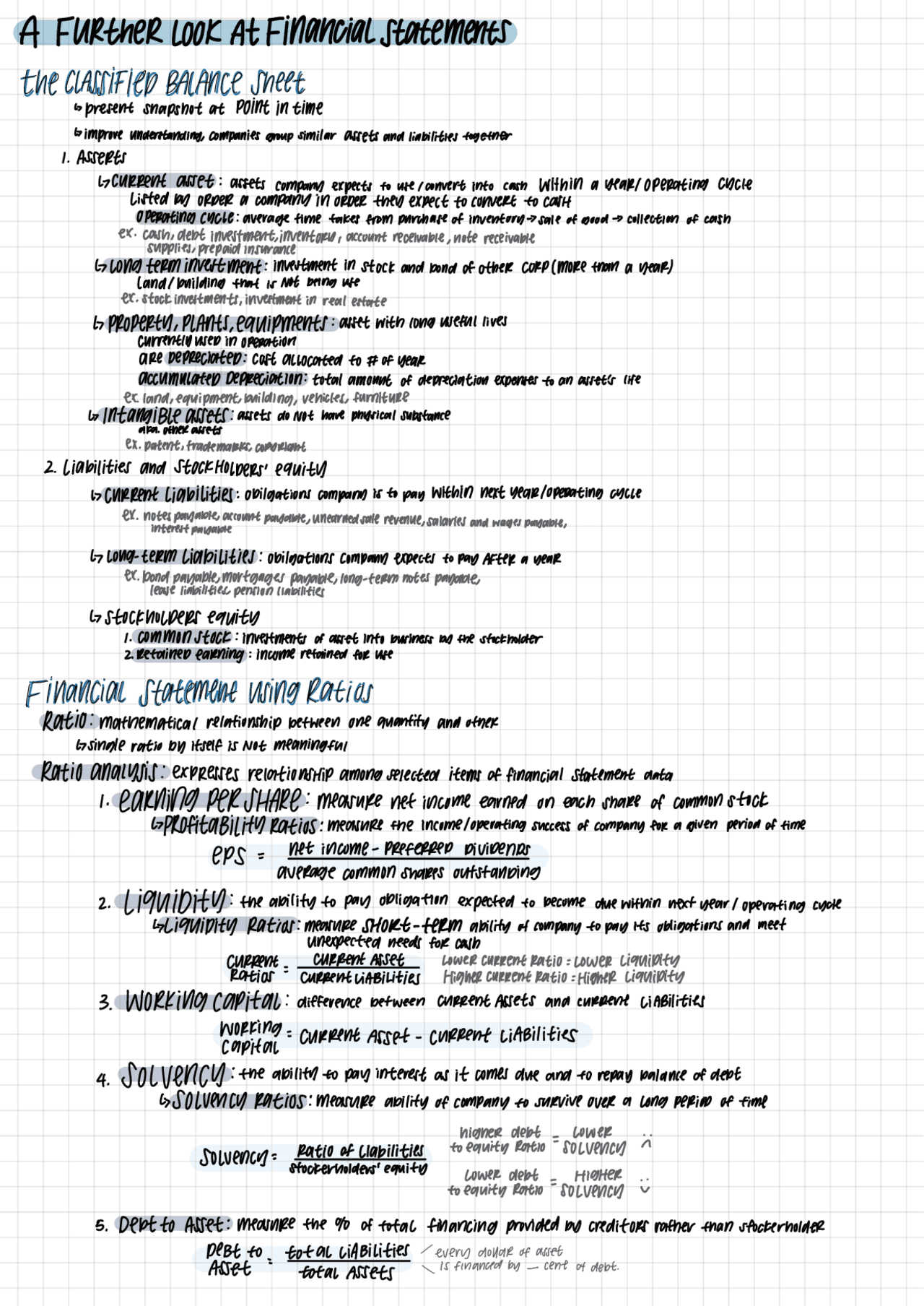 Chapter Two Accounting Notes | Study notes Accounting | Docsity