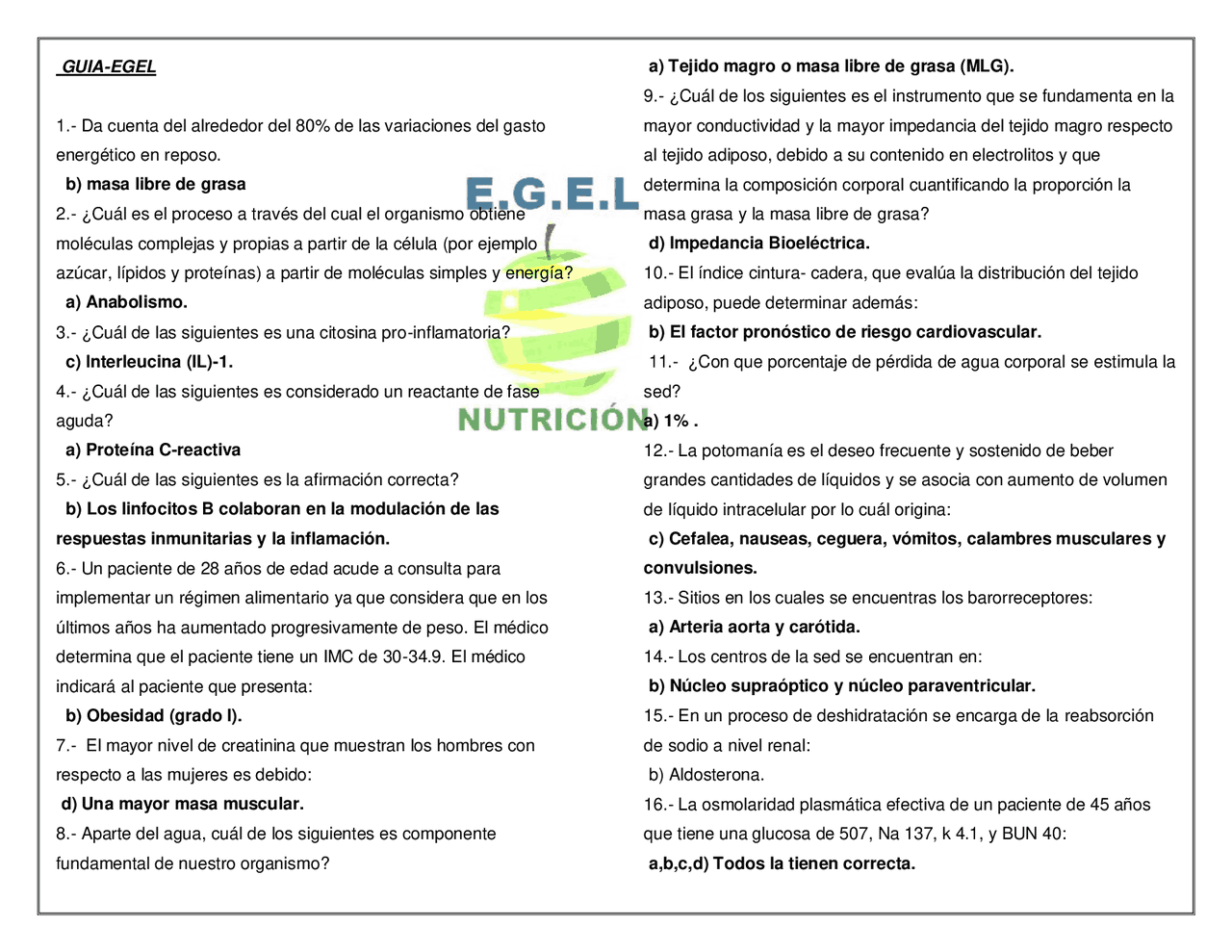 Nutricion Apuntes Variados Apuntes De Nutrición Docsity