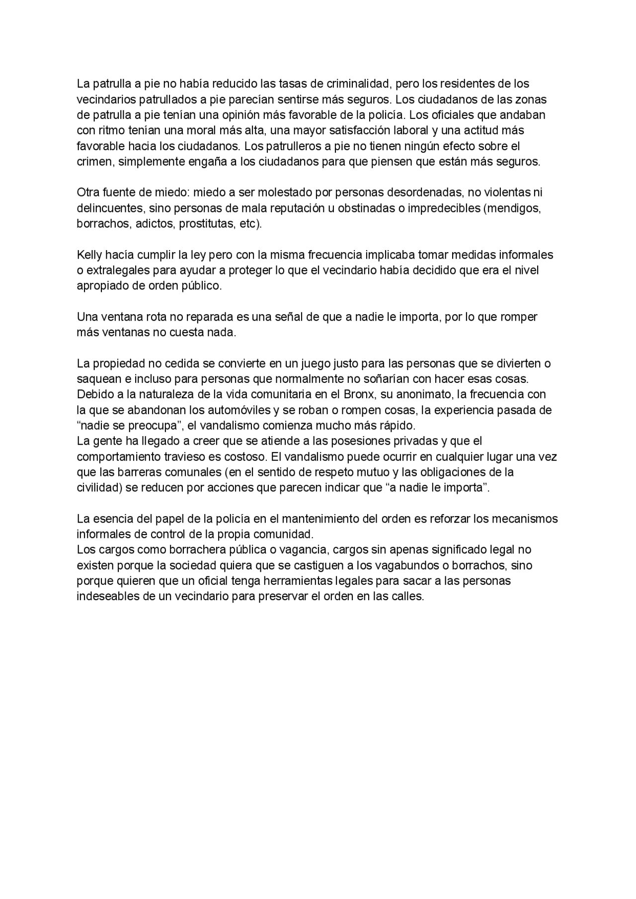 Resumen De La Lectura 3 Broken Windows Esquemas Y Mapas Conceptuales