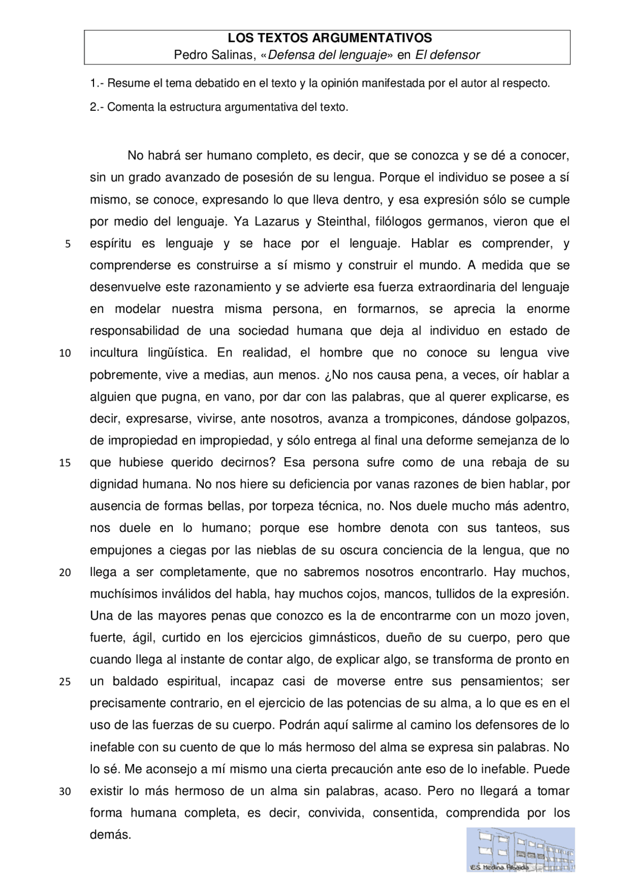 Comentarios De Textos Argumentativos Notas De Aula De Espanhol Docsity