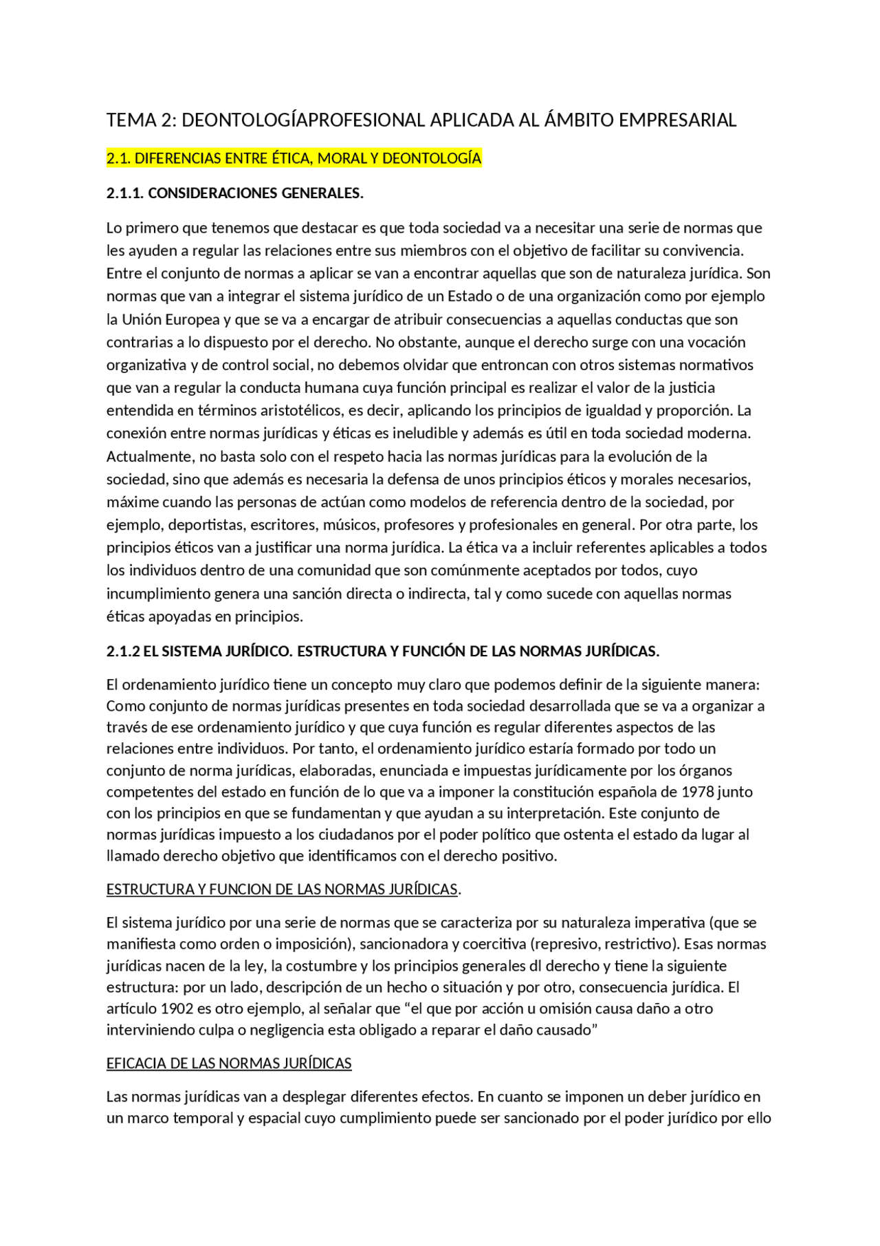 Deontologia Profesional Apuntes De Deontología Docsity