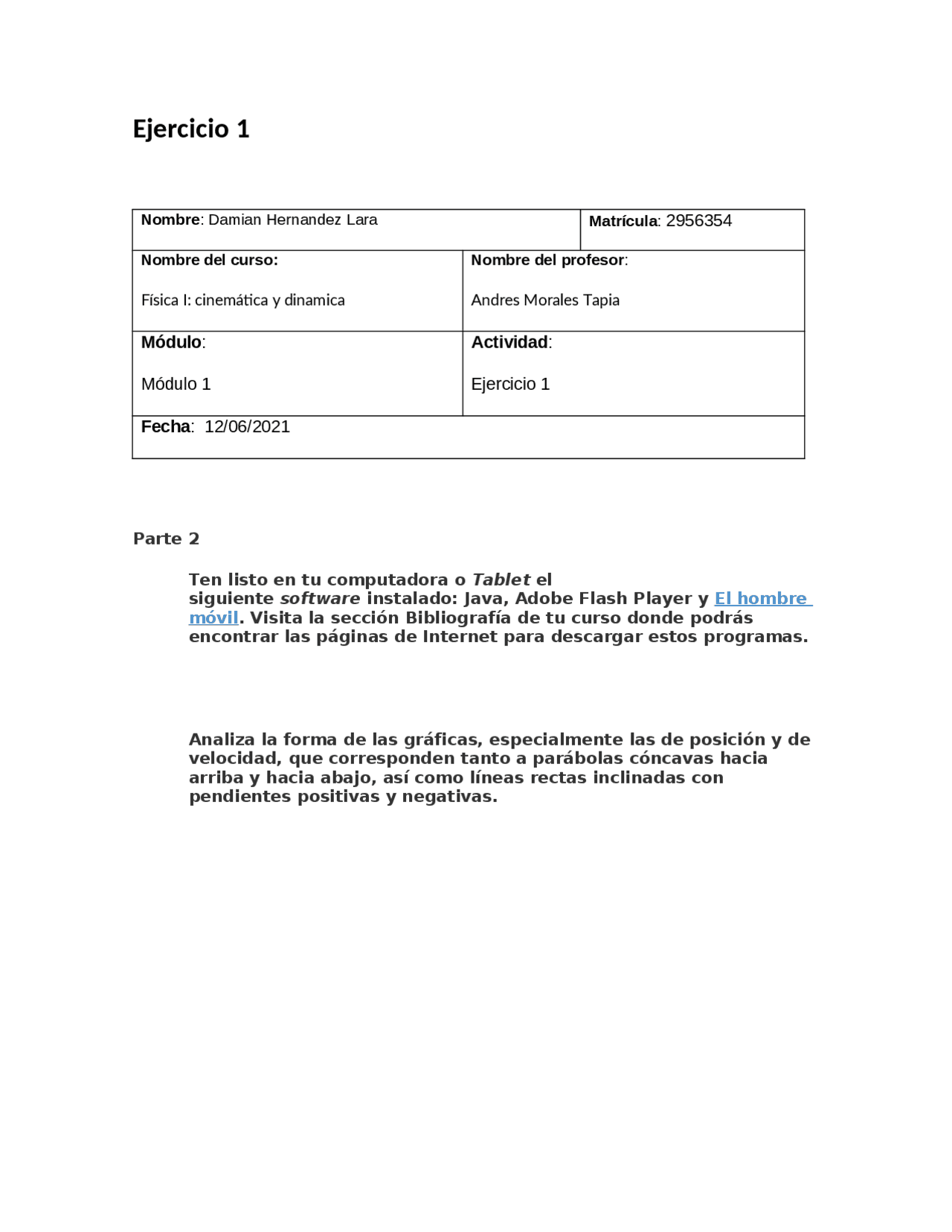 Ejercicio Y Evidencia Ejercicios De Ingeniería Industrial Docsity