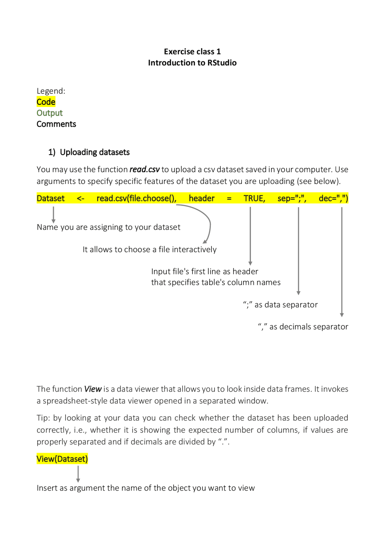 Assignment 1 Applied Econometrics Schemi E Mappe Concettuali Di