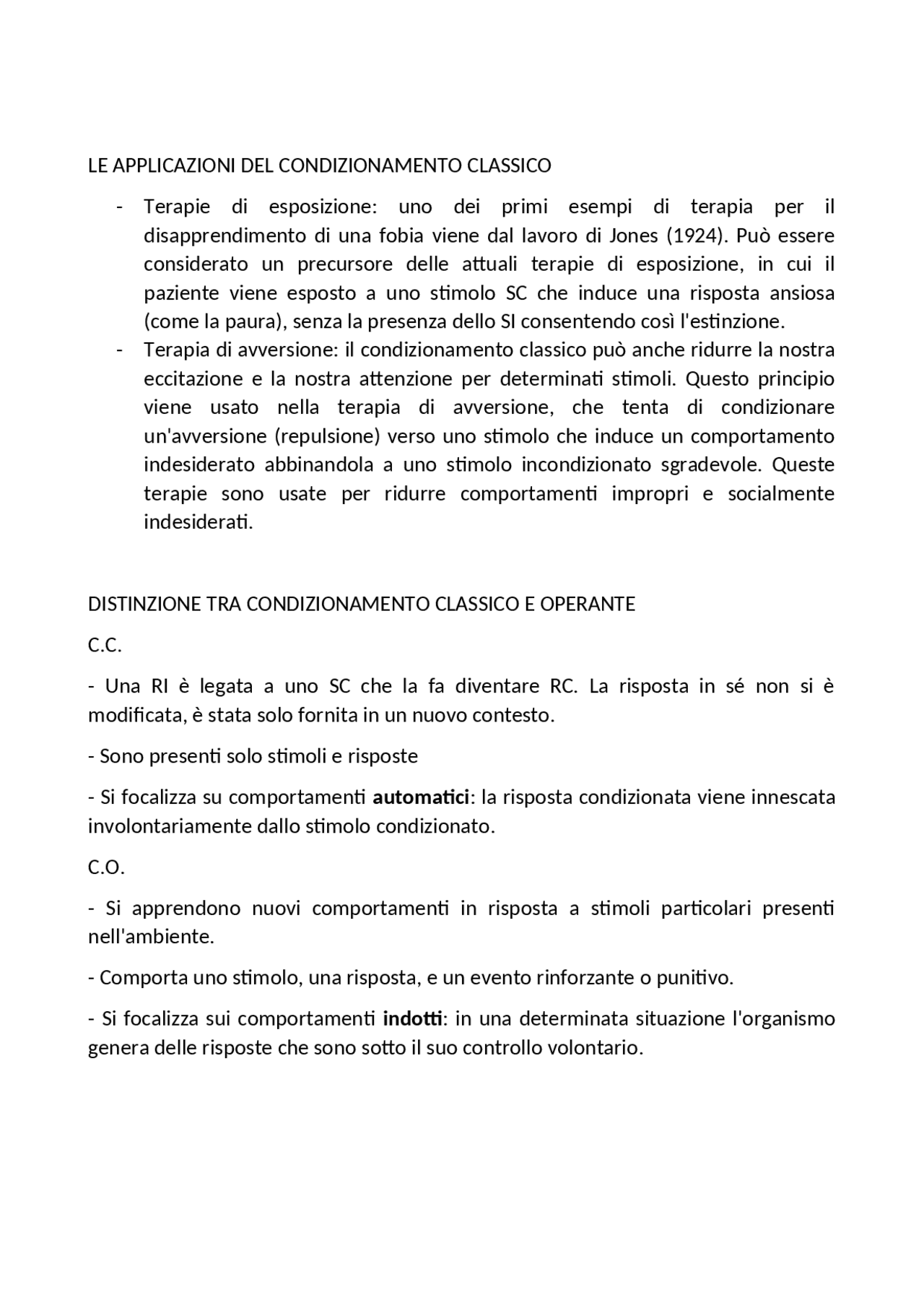 Differenze Tra Condizionamento Classico E Operante Schemi E Mappe