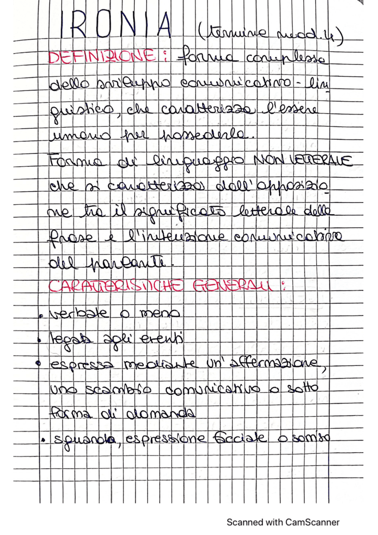 Ironia Termine Mod4 Schemi E Mappe Concettuali Di Psicologia Dello