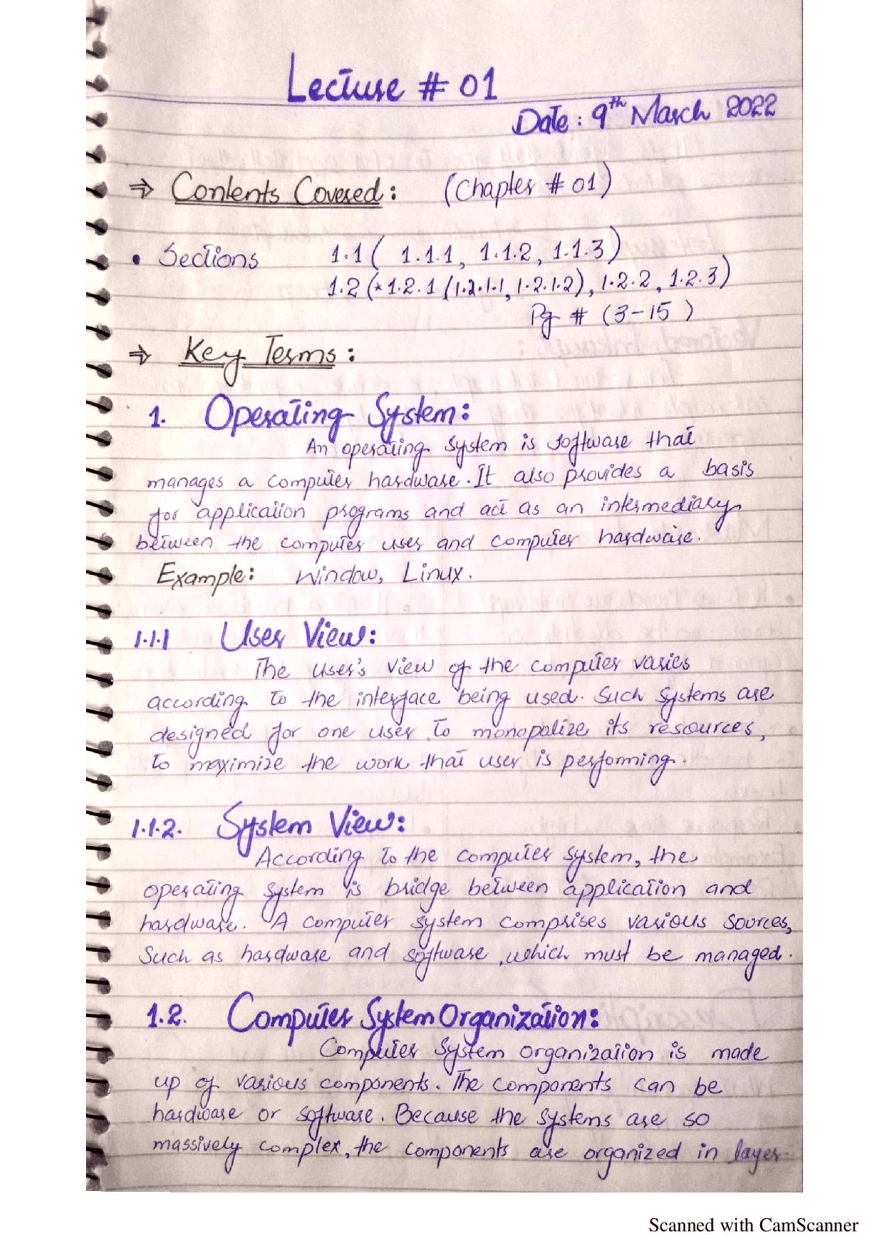 This document contains short questions from the chapter and the back ...