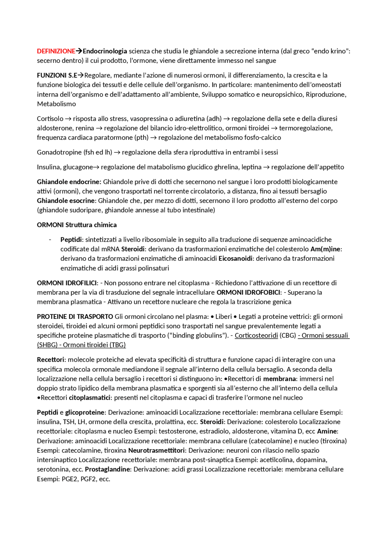 Schema Endocrinologia Schemi E Mappe Concettuali Di Endocrinologia