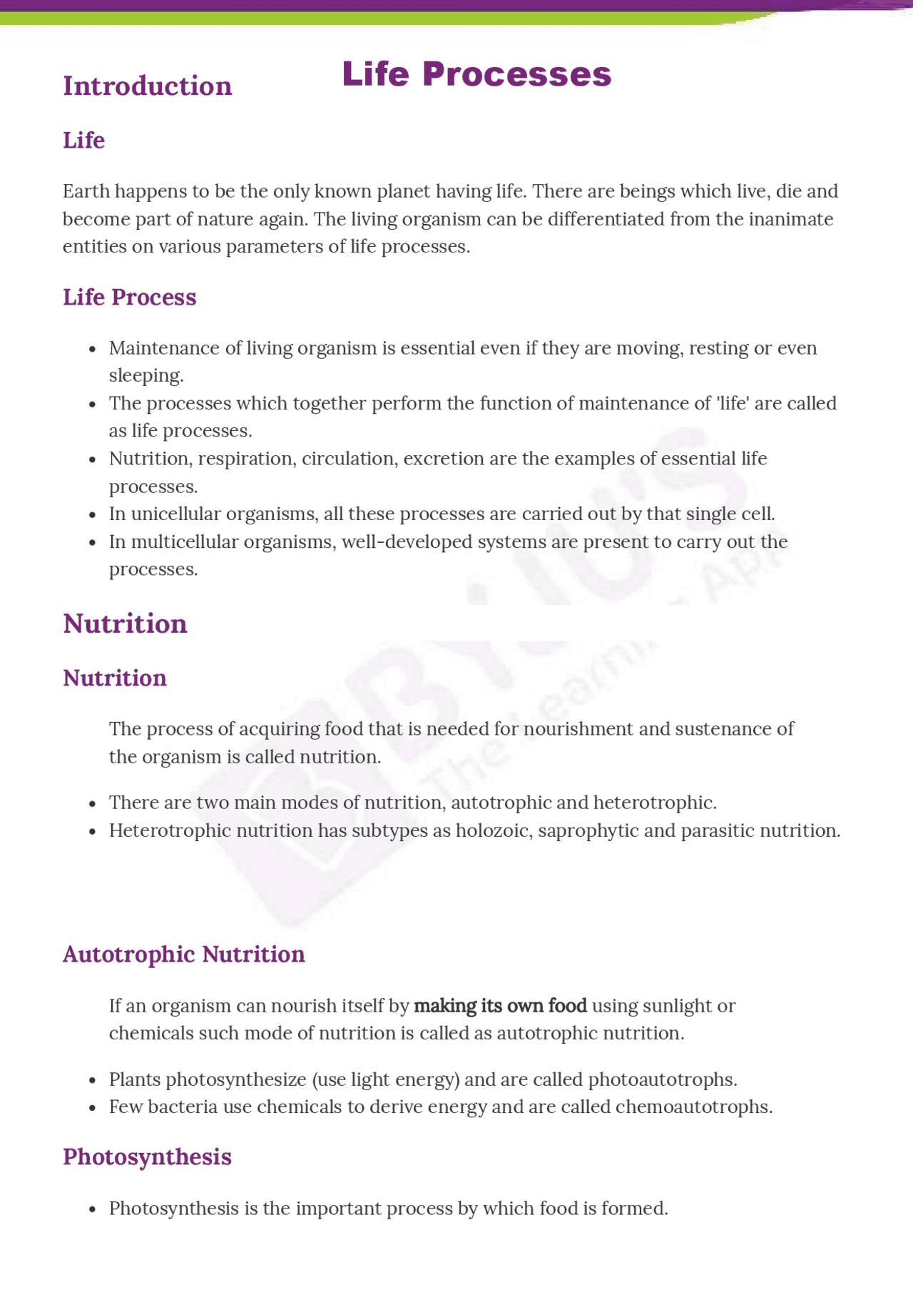 Class 10 science bio notes lesson 6 | Study notes Environmental science ...