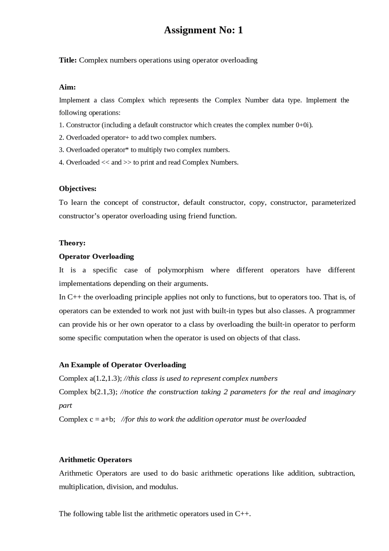Object Oriented Programming Assignment Slides Object Oriented 3934
