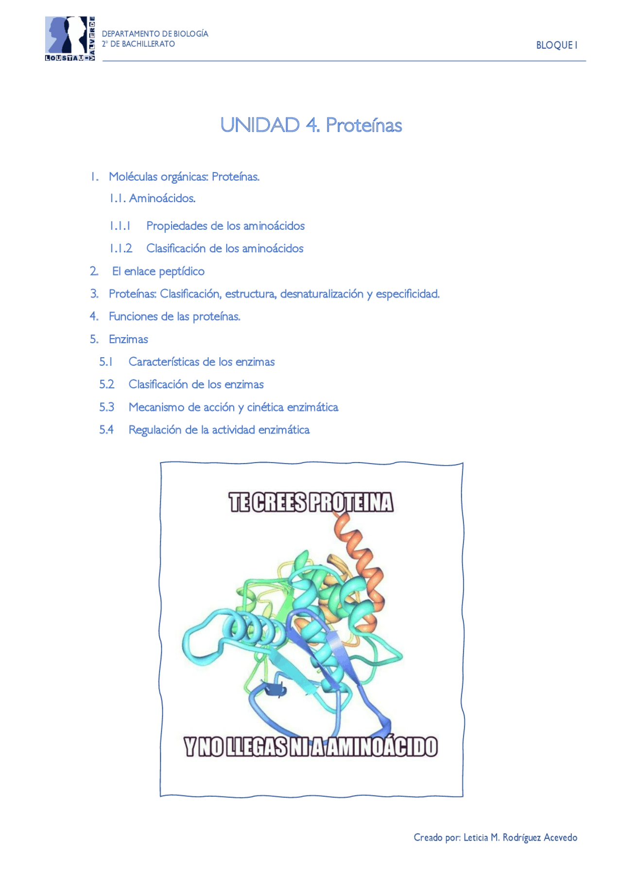 Apunt 2bach Biología ProteÍnas Resúmenes De Biología Docsity