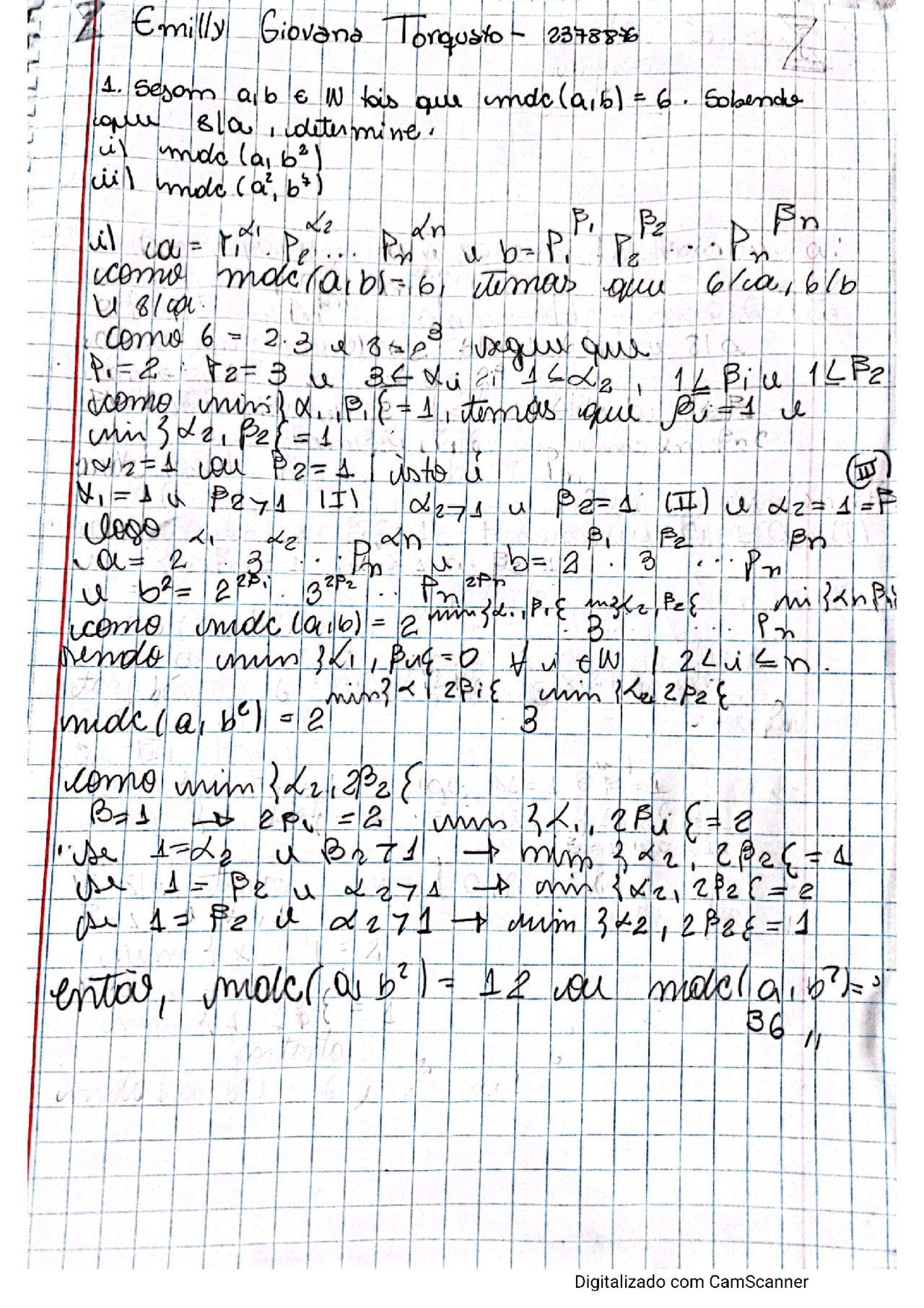 Fundamentos De Matemática Exercício Exercícios Matemática Docsity