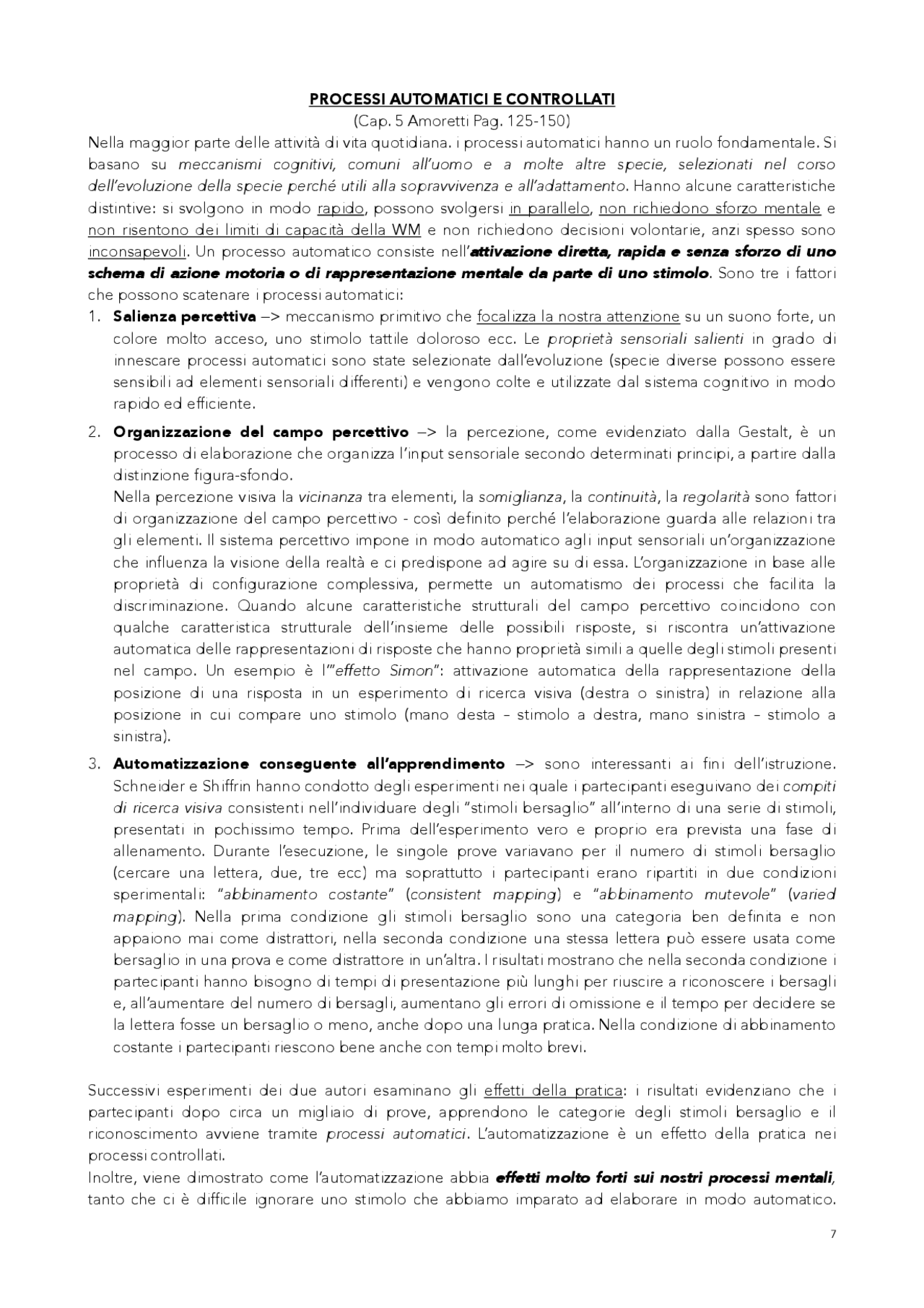 Metodi Appunti Più Dispense Dispense Di Psicologia Cognitiva Docsity