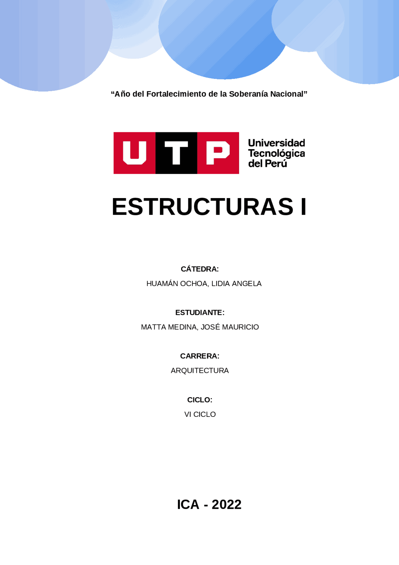 Actividad Semanal Utp Apuntes De Estructuras Y Materiales Docsity