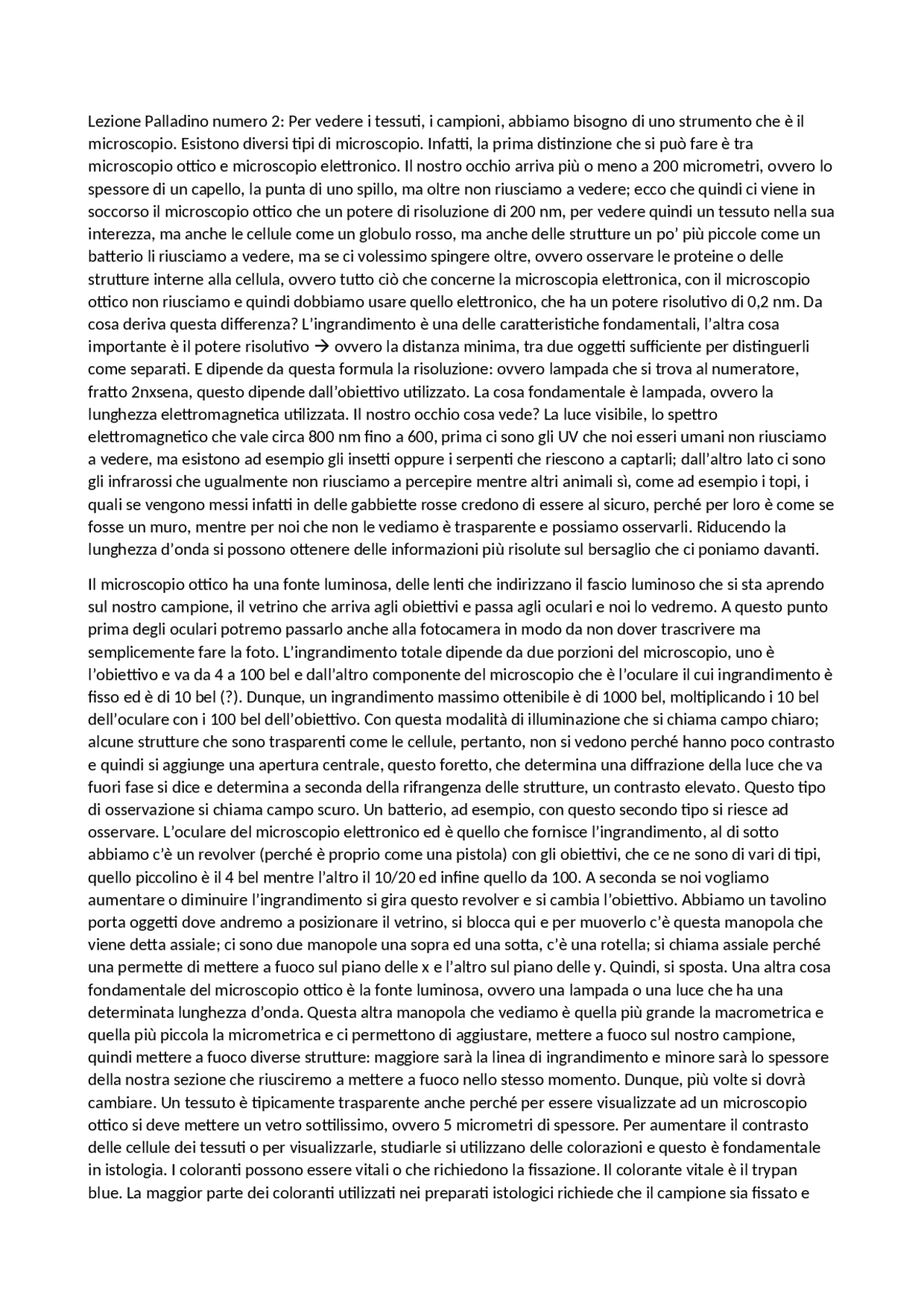 I Tipi Di Microscopi Sbobinature Di Microscopia Docsity