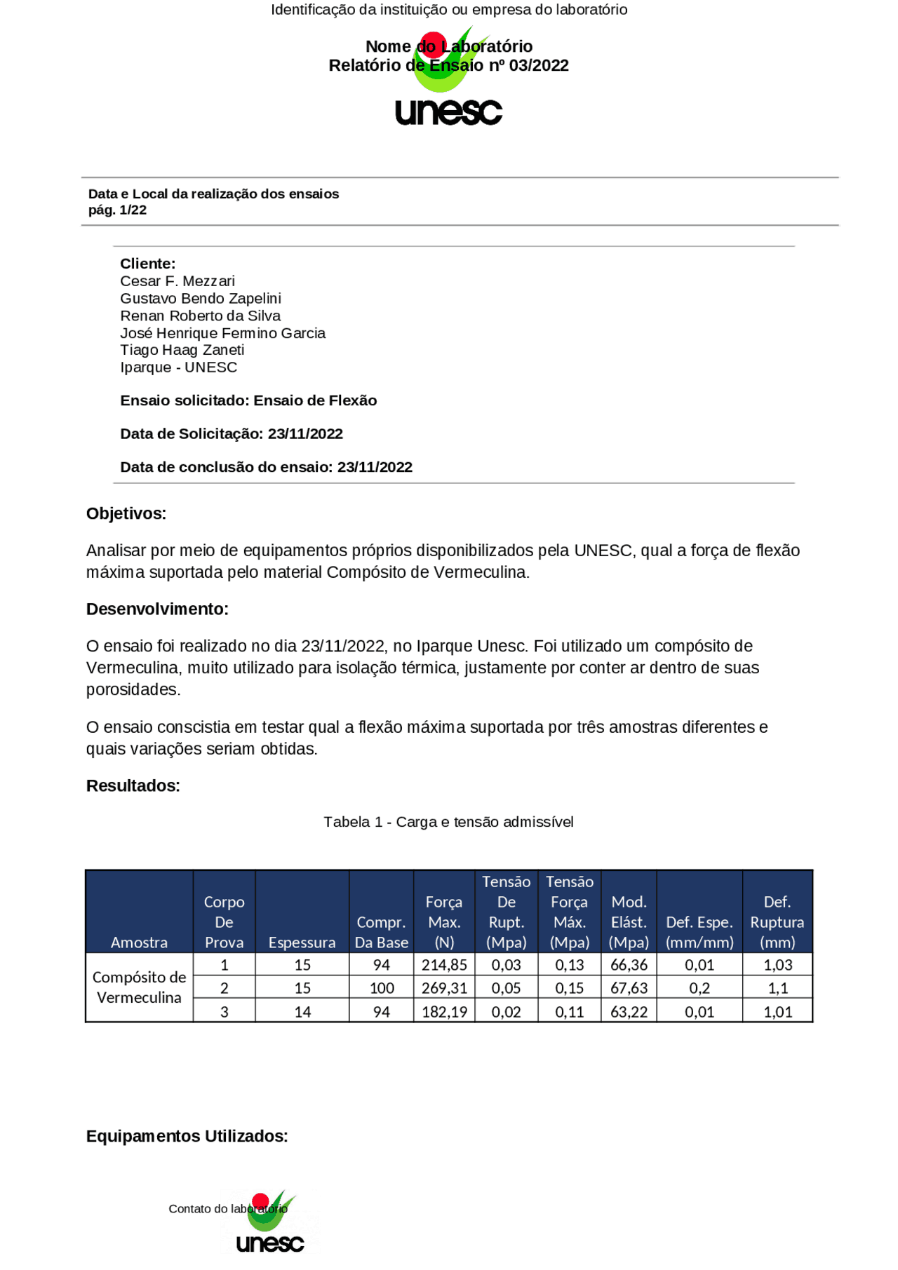 Flexão Comportamentos Resumos Materiais Docsity
