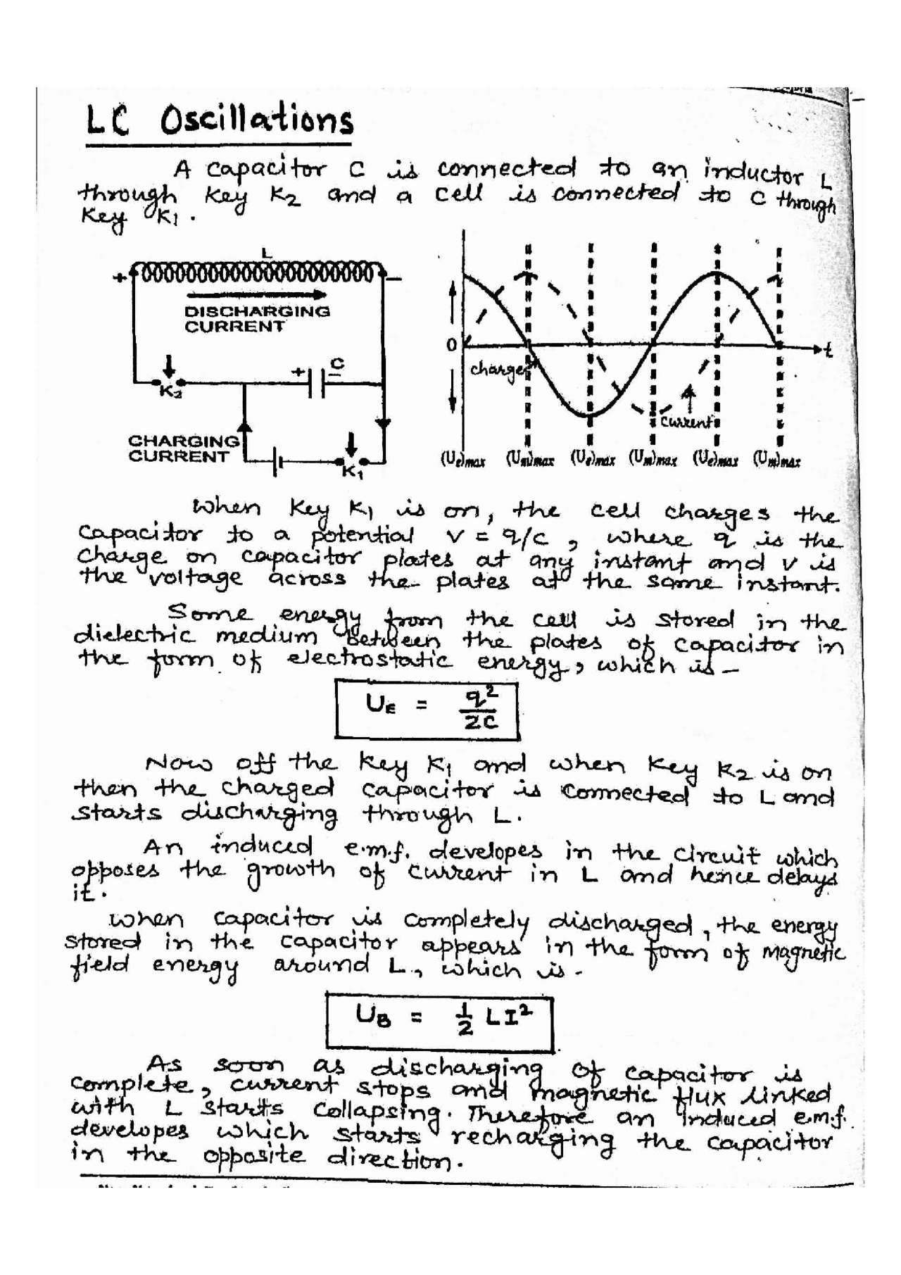 Physics alternating current notes | Study notes Physics | Docsity