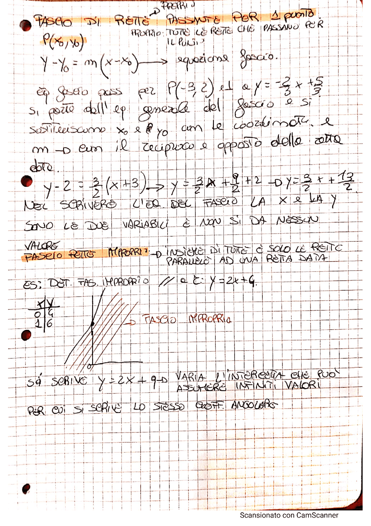 Fasci Di Rette Parallele E Non Schemi E Mappe Concettuali Di