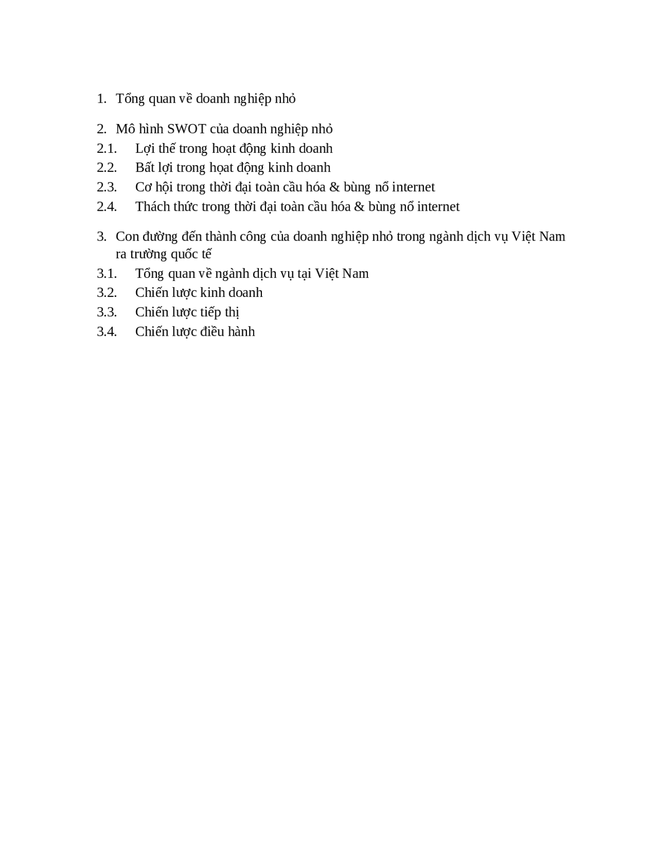 Quản Trị Doanh Nghiệp Nhỏ Summaries Managerial Economics Docsity