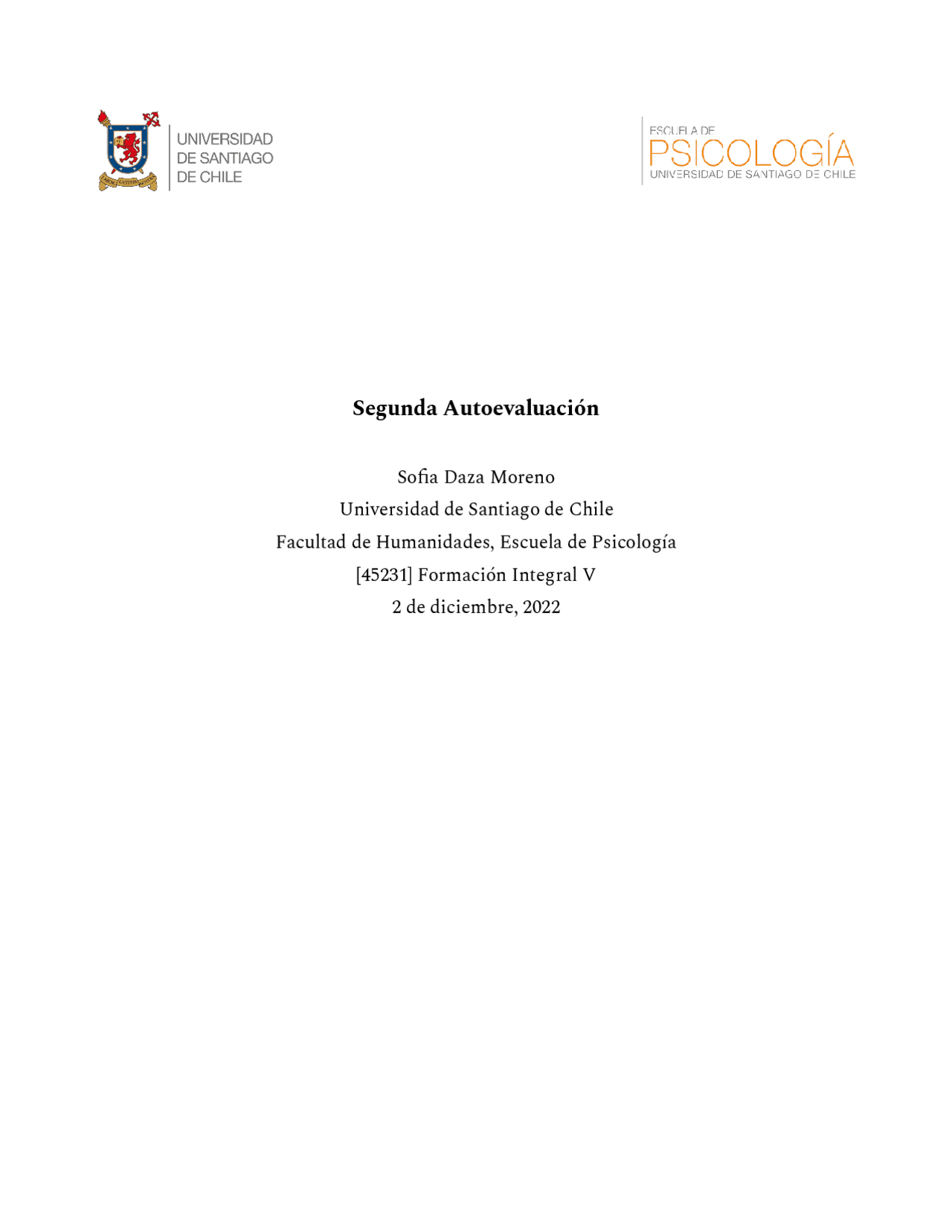 Autoevaluacion Segundo Semestre Ejercicios De Ética Docsity