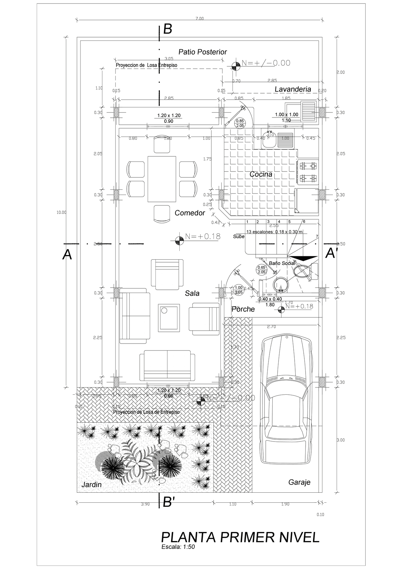Primer Nivel Planilla Ejercicios De Arquitectura Docsity